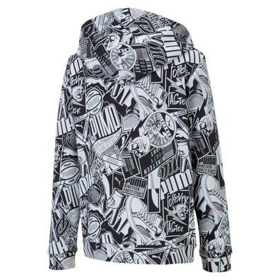 Puma Junior Alpha AOP Hooded Jacket TR (black)