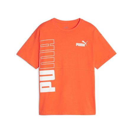 Puma Junior POWER Colorblock Tee "Orange" - manelsanchez.com