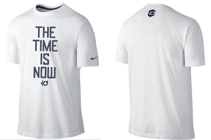 KD "Time Is Now" Tee (100/blanco/navy) - manelsanchez.com