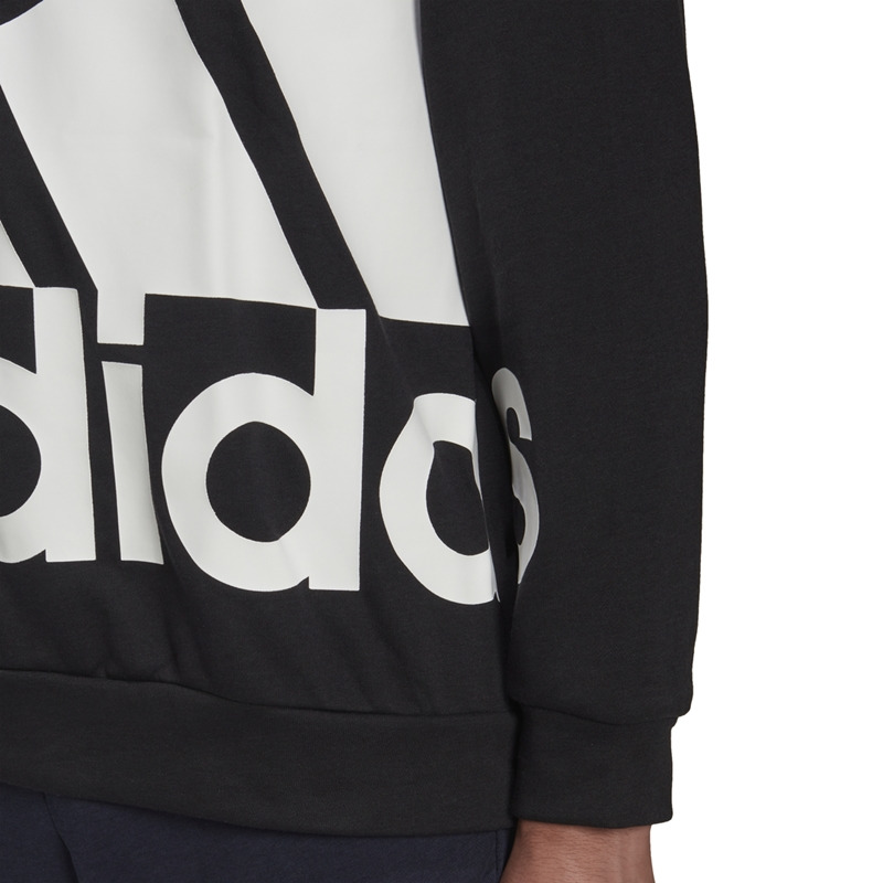 Adidas Essentials Giant Logo French Terry Hoodie (black)