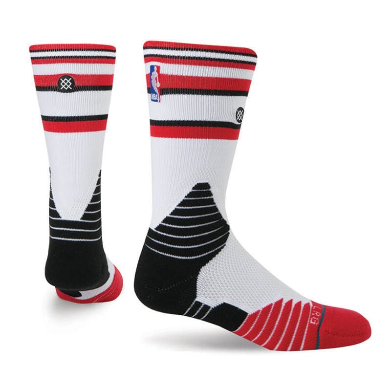 Calcetines Stance NBA Core Crew Bulls (blanco/rojo/negro)