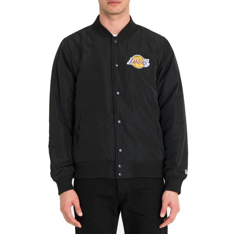 New Era NBA Team Los Angeles Lakers Bomber Jacket (Black)