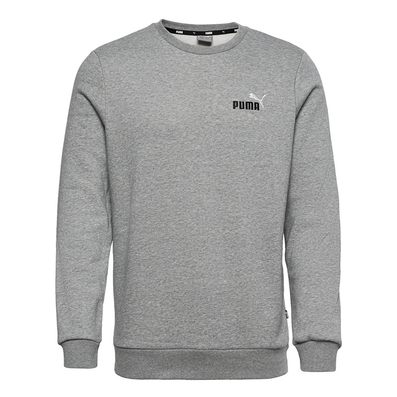 Puma ESS+ Embroidery Logo Crew FL (gray) - manelsanchez.com