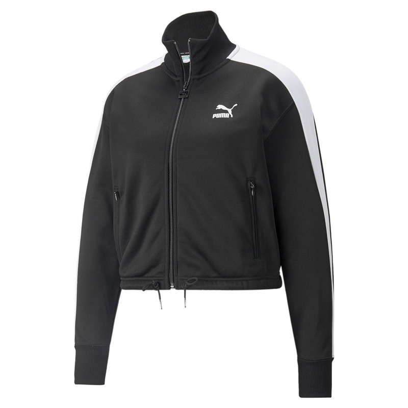 Puma T7 Crop Track Jacket (Black/White) - manelsanchez.com