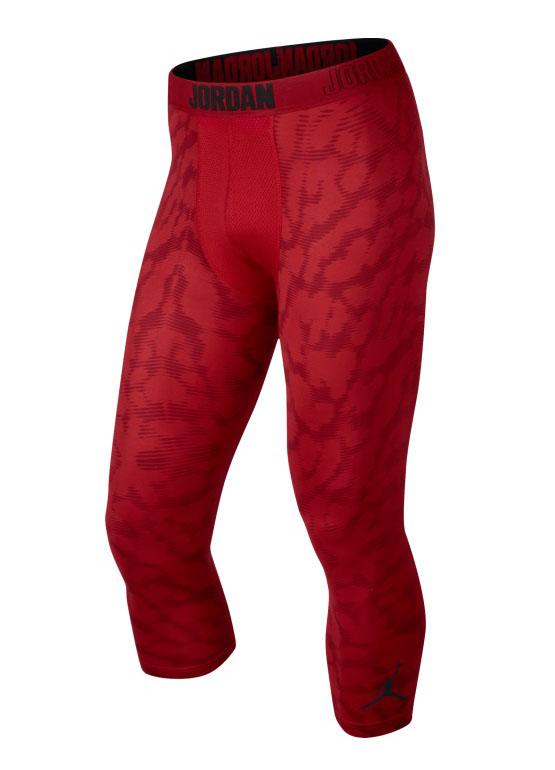 Jordan AJ All Season Compression Three-Quarter (687/rojo/negro)