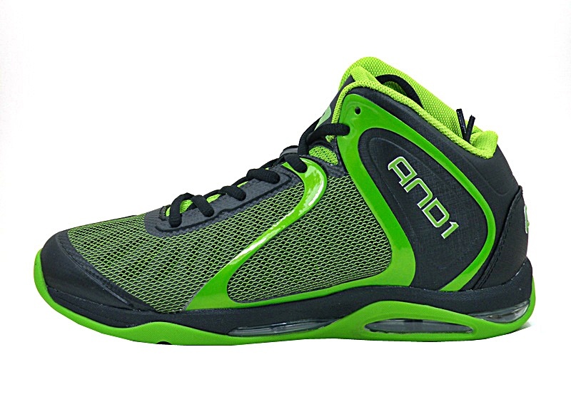 And1 ME8 Empire 2.0 Mid "Lime Black" (lima/negro/lima)