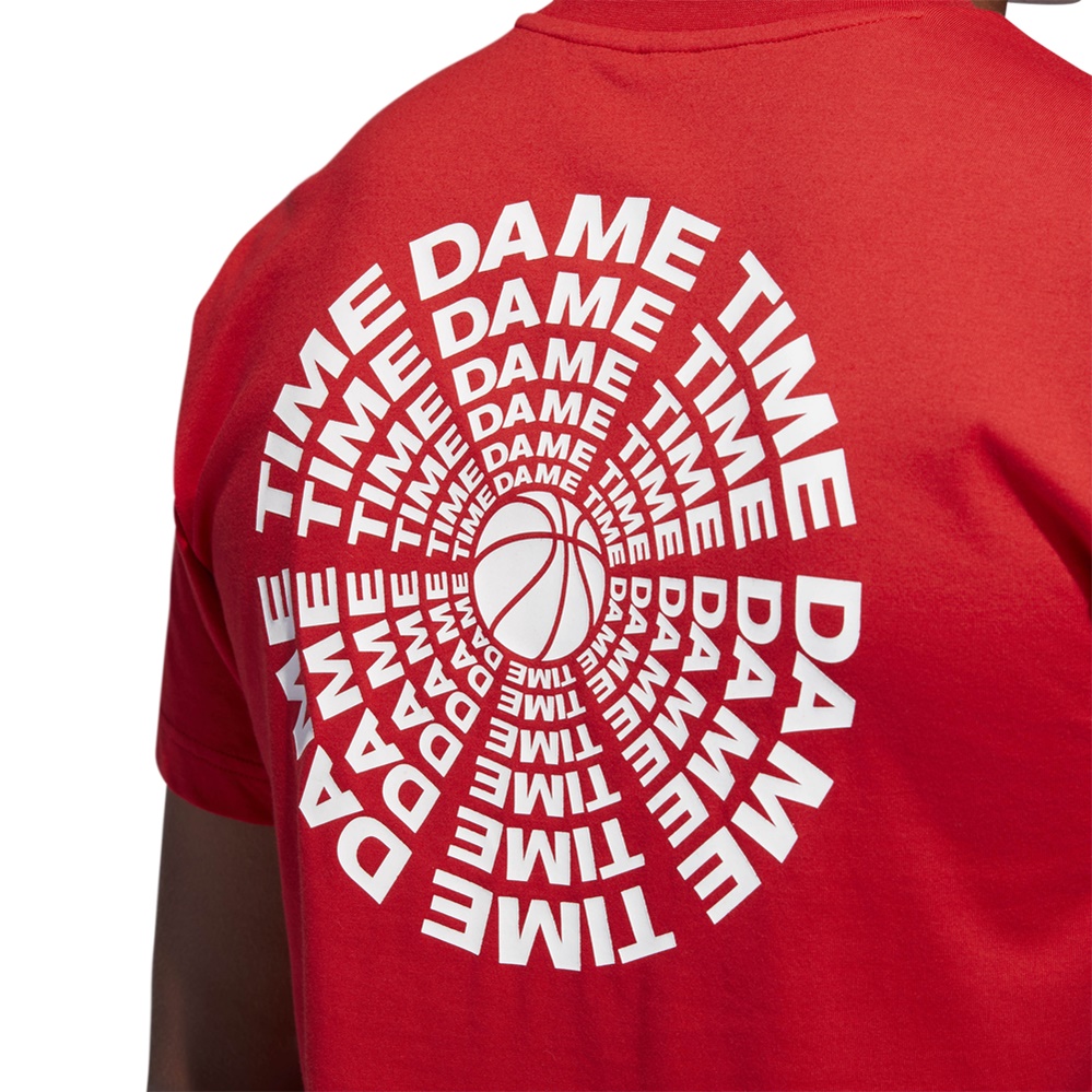 Adidas Dame Time Tee (Scarlet) - manelsanchez.com