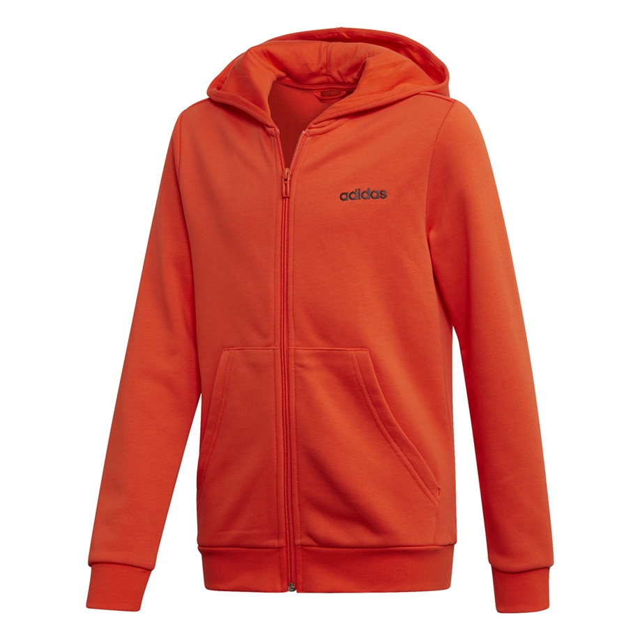 Adidas Essentials Linear Full Zip Hoodie (active orange)