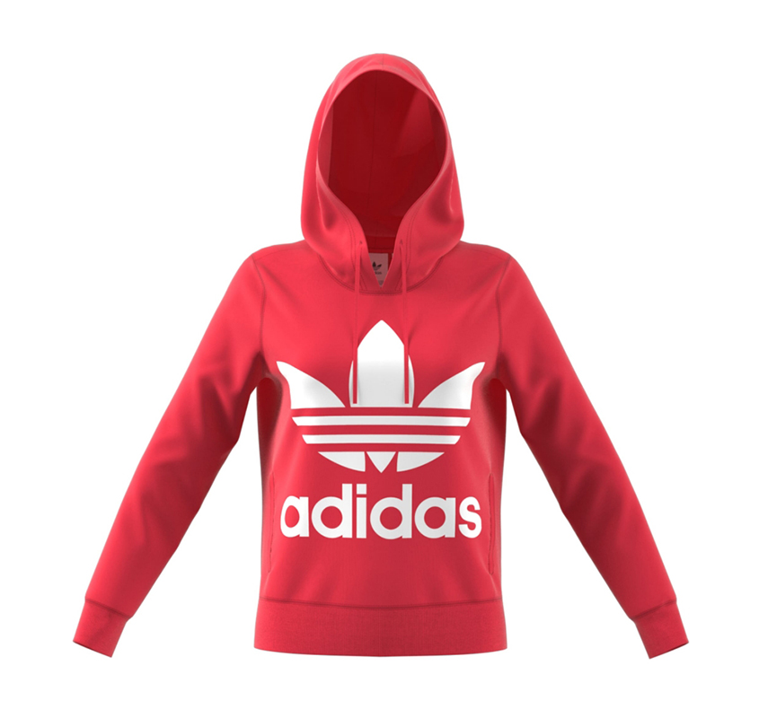 Adidas Original Trefoil Hoodie Sweat (Core Pink)