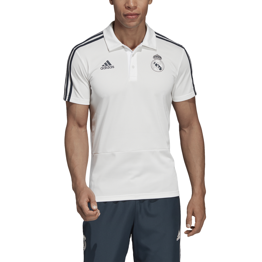 Adidas Real Madrid Polo (White/Black) - manelsanchez.com