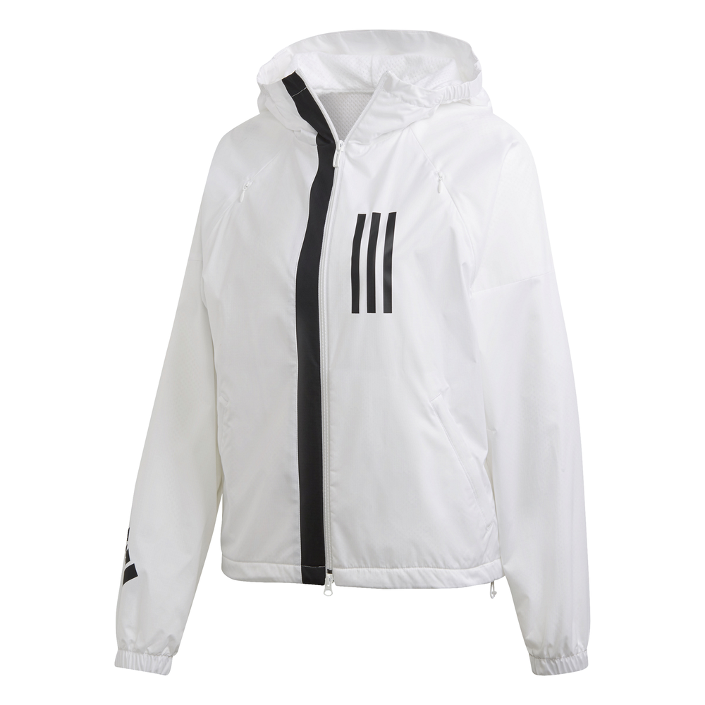 Adidas Women Windbreaker Jacket Fleece Lined (WHITE)