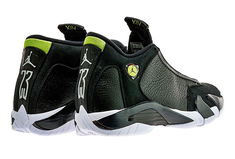 Air Jordan 14 Retro "Indiglo" (005/black/white/vivid green)