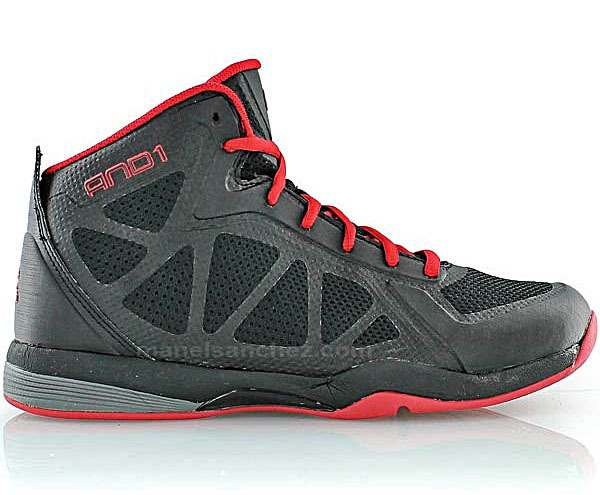 And1 Beast Mid (negro/rojo) - manelsanchez.com