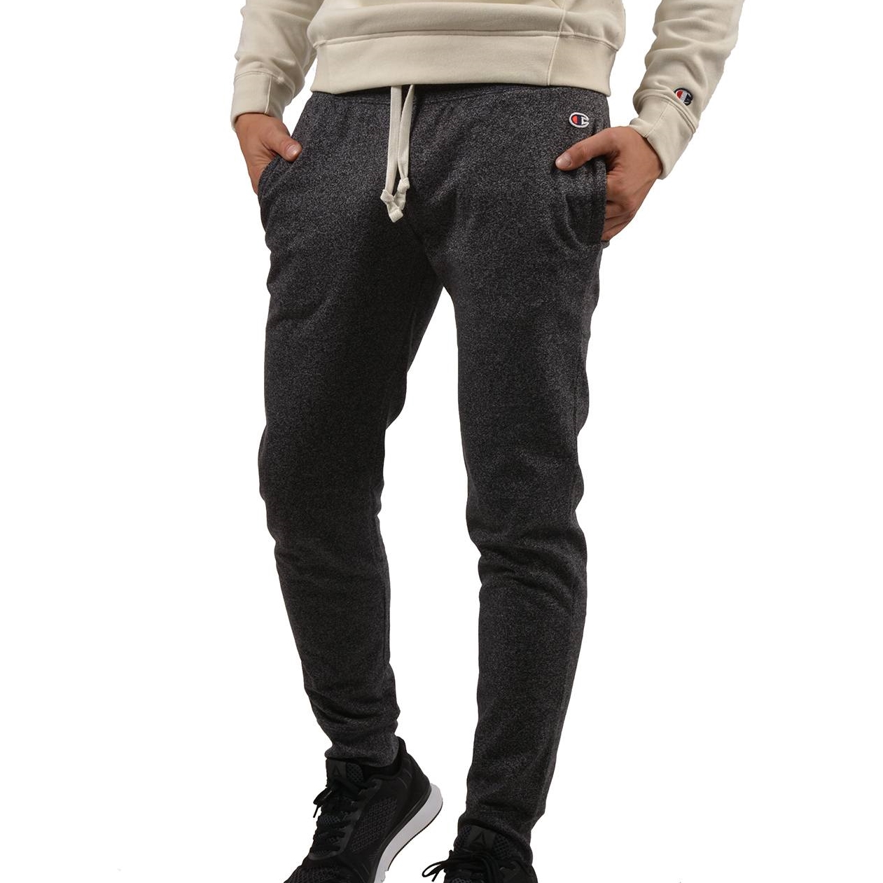 Champion Athletic Sweatpants Rib Cuff Pant (Melange Dark Grey)