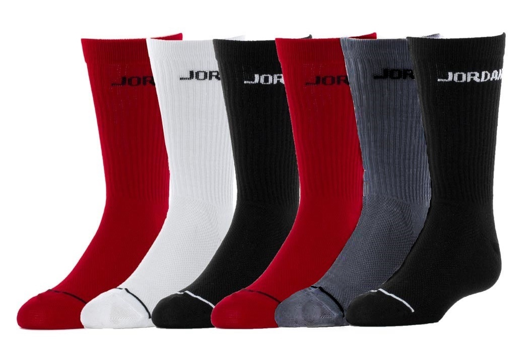 Jordan Kids Crew Sock Pack (6 Pair) (RK2) - manelsanchez.com