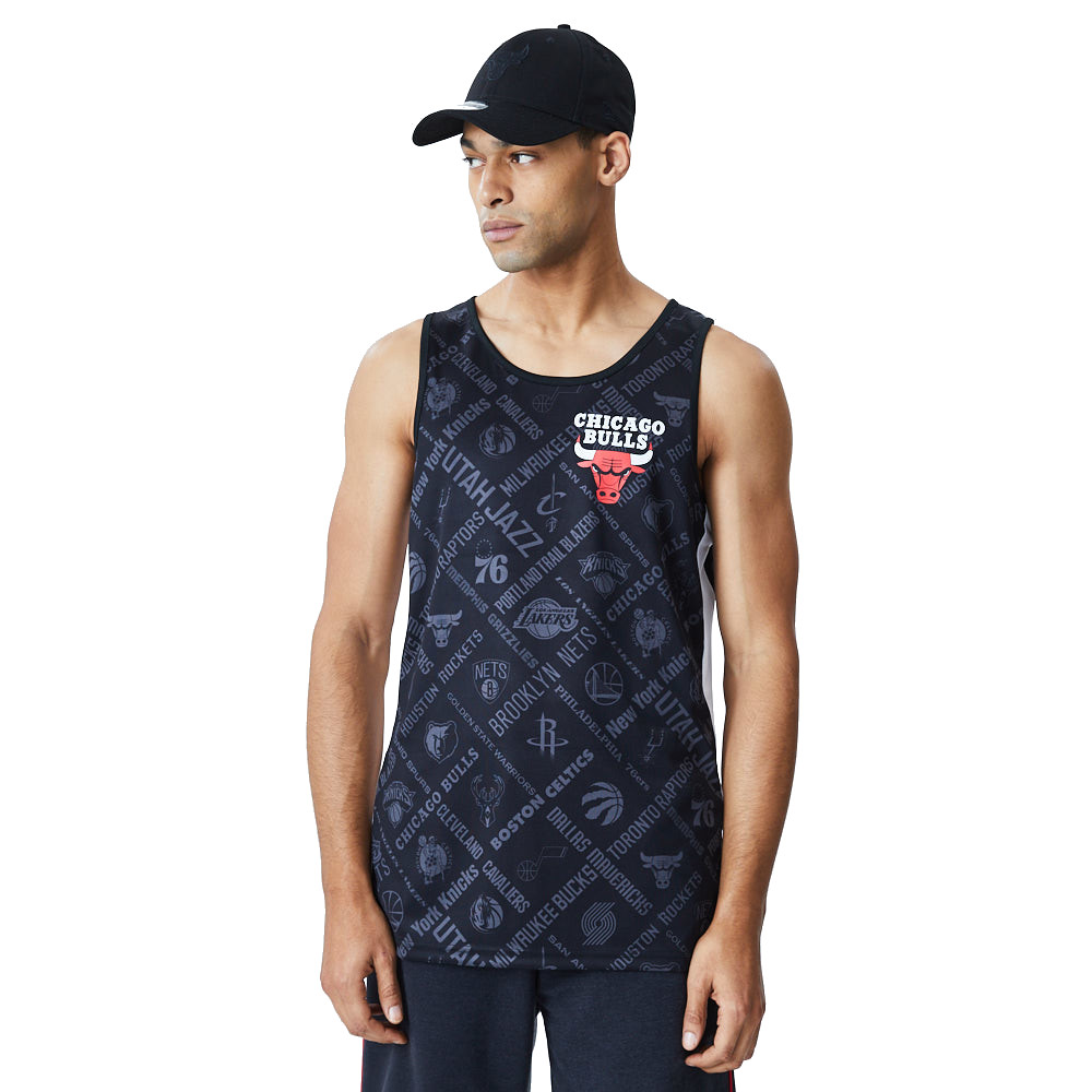 New Era NBA Chicago Bulls AOP Team Print tank