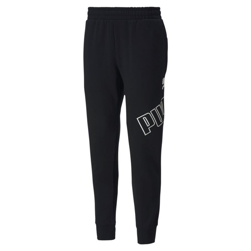Puma Big Logo Pants FL (black/white) - manelsanchez.com