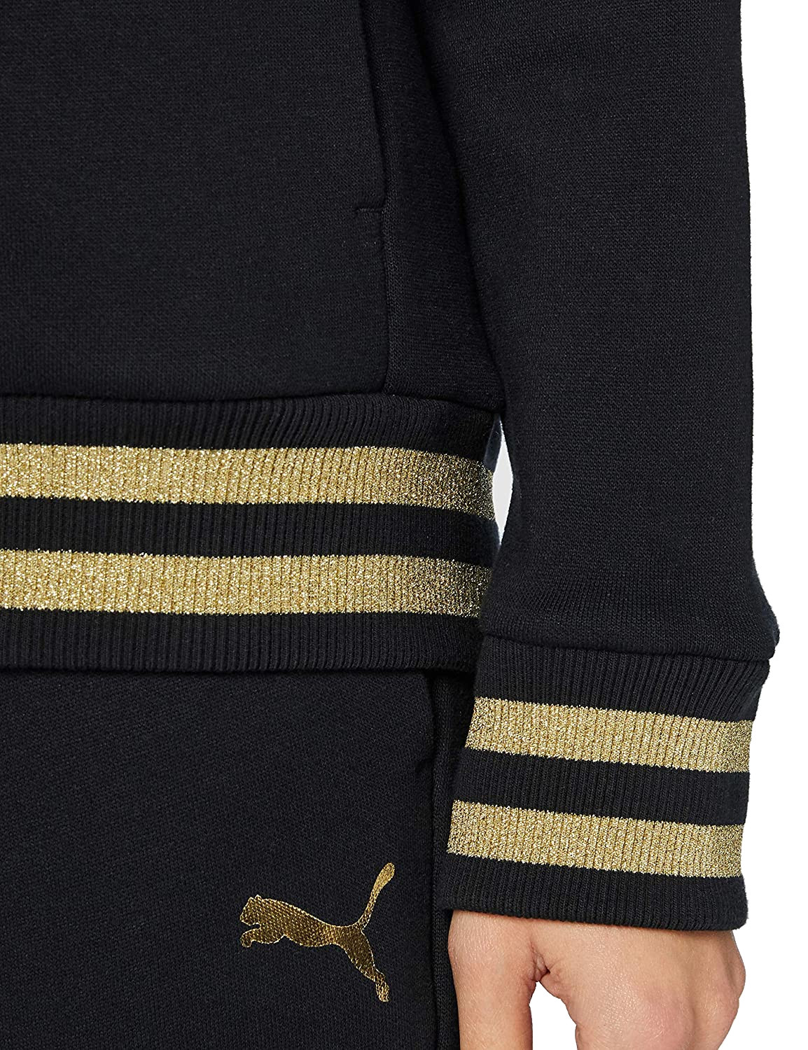 Puma Ws Sweat Suit FL (black/gold) - manelsanchez.com