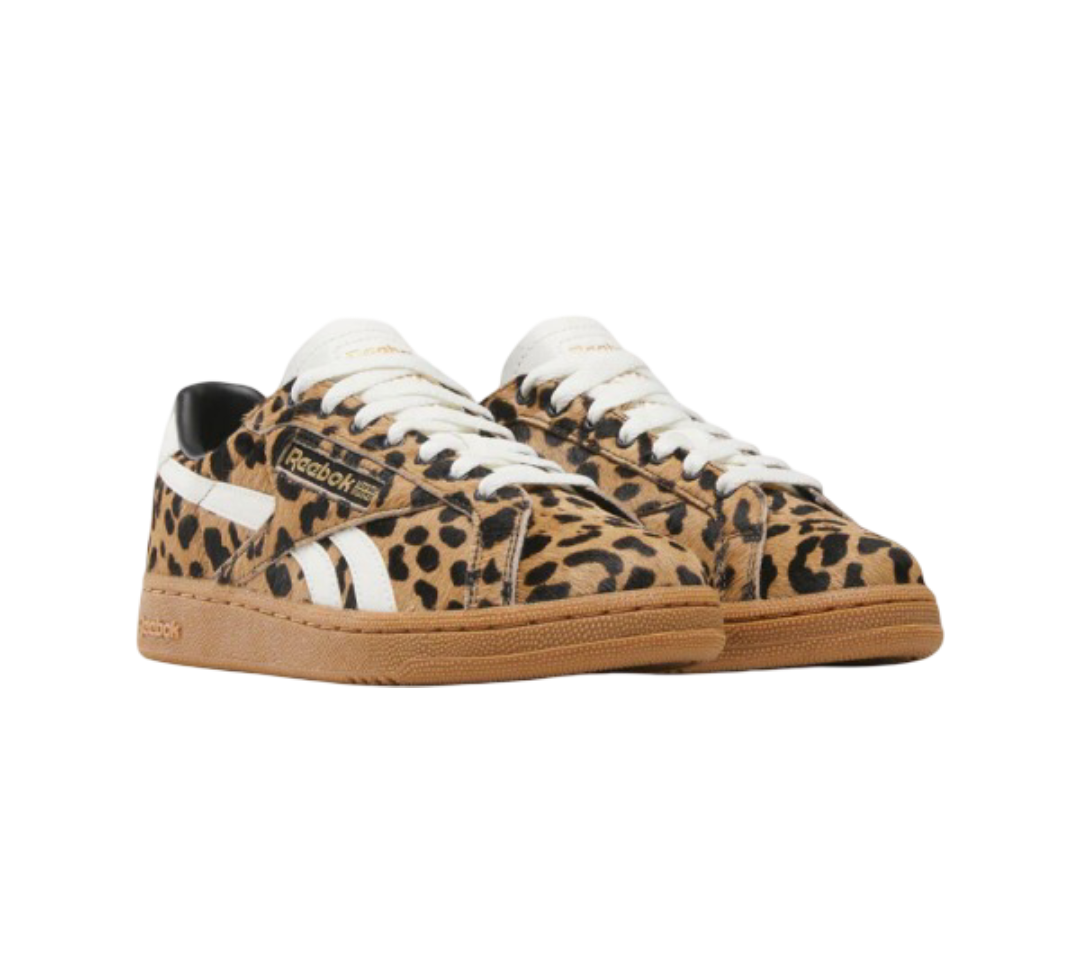 Reebok Club C Grounds UK Women's Sneakers "leopard brown"