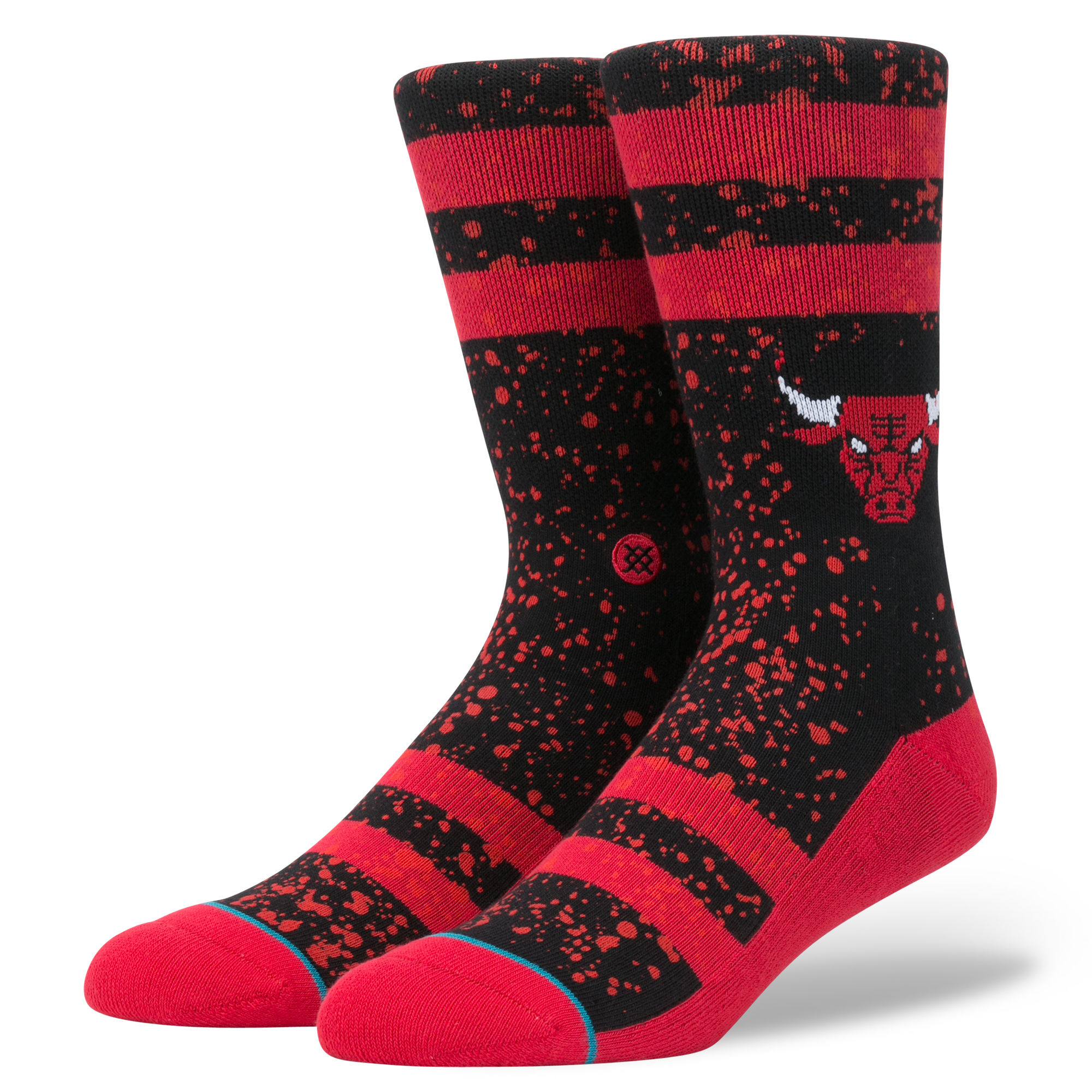 Stance NBA Hardwood Overspray Bulls Socks - manelsanchez.com