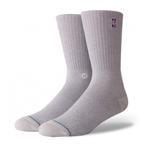 Stance NBA Logoman Crew II Socks (grey) - manelsanchez.com