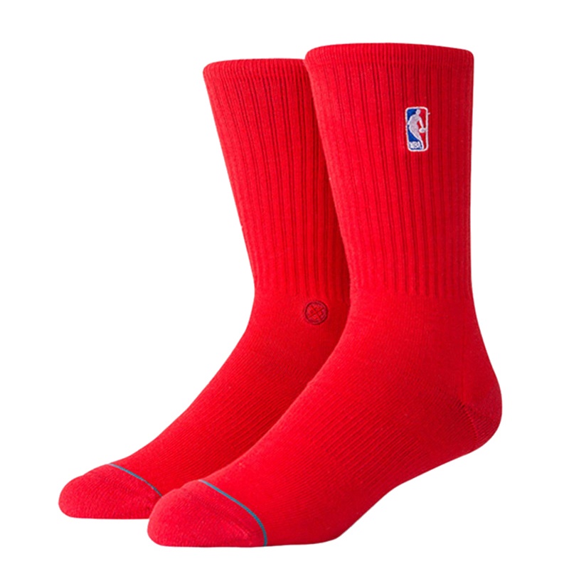 Stance NBA Logoman Crew II Socks (Red) - manelsanchez.com