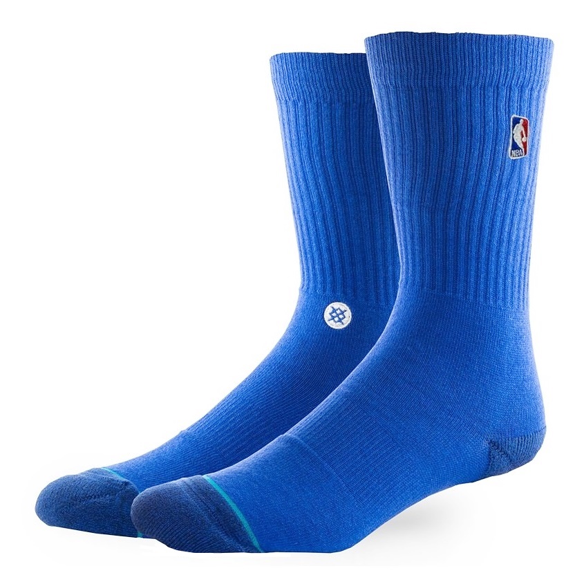 Stance NBA Logoman Crew II Socks (Royal) - manelsanchez.com