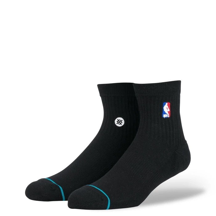 Stance NBA Logoman Quarter Socks (black) - manelsanchez.com