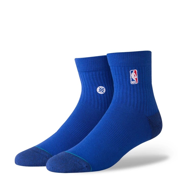 Stance NBA Logoman Quarter Socks (royal) - manelsanchez.com